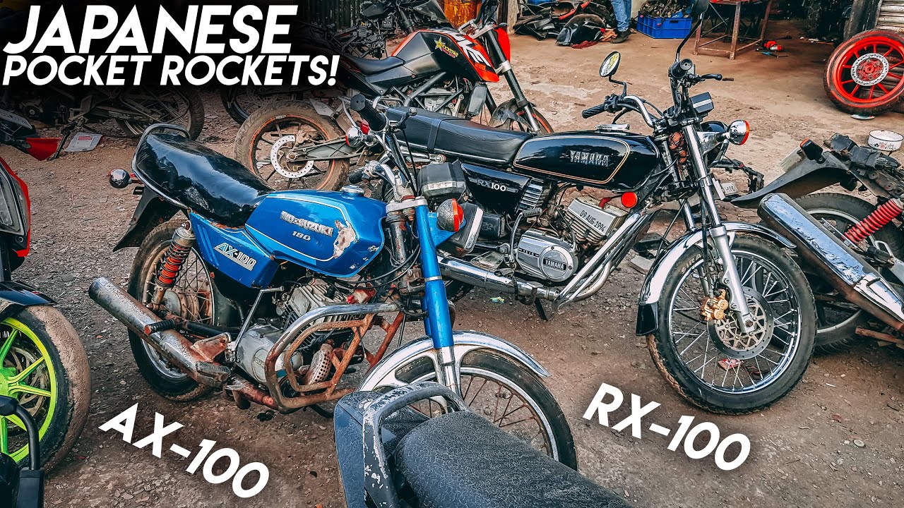 RX 100 MEETS THE RAREST 2 STROKE Suzuki AX-100 😈💥 - YouTube