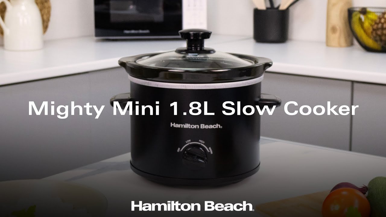 Hamilton Beach Mighty Mini 1.8L Slow Cooker - YouTube