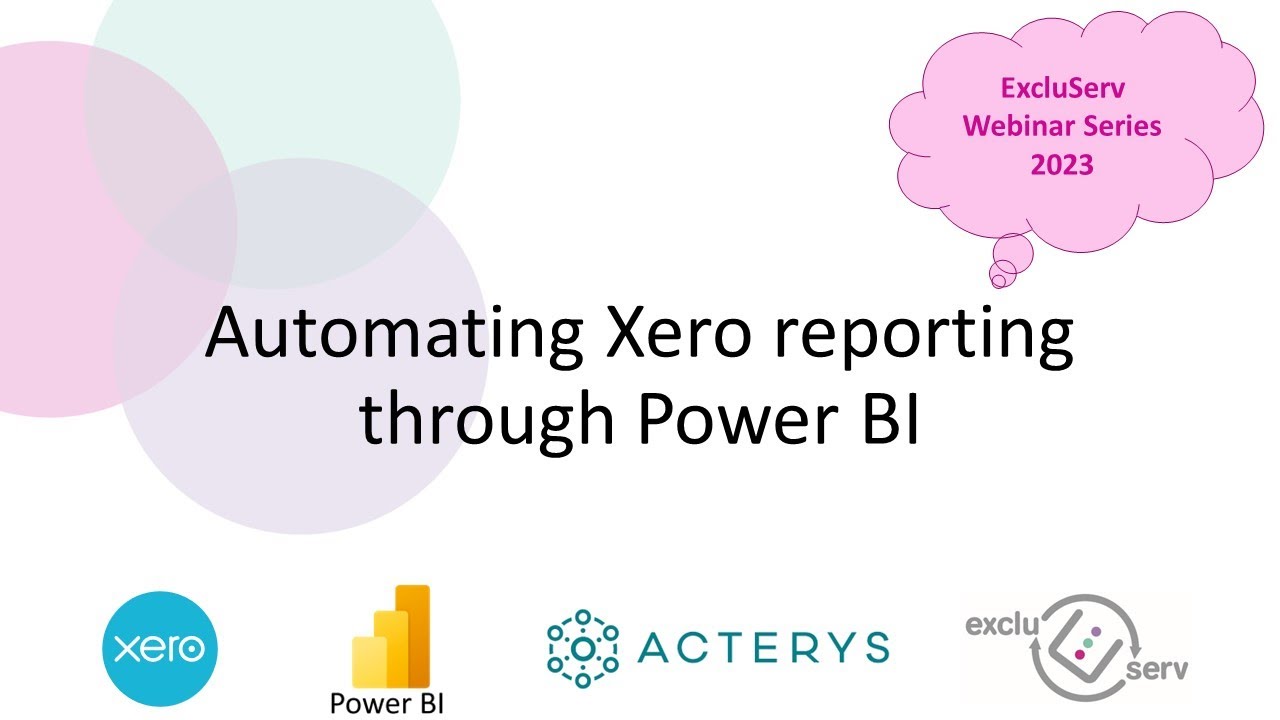 Automating Xero reporting through Power BI - YouTube