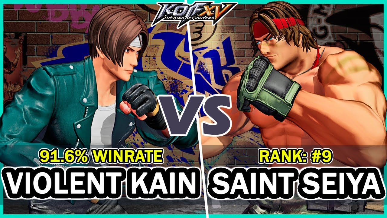 KOF XV 🔥 Violent Kain (Rock/Krohnen/Kyo) vs Saint Seiya (Ralf/Shermie ...