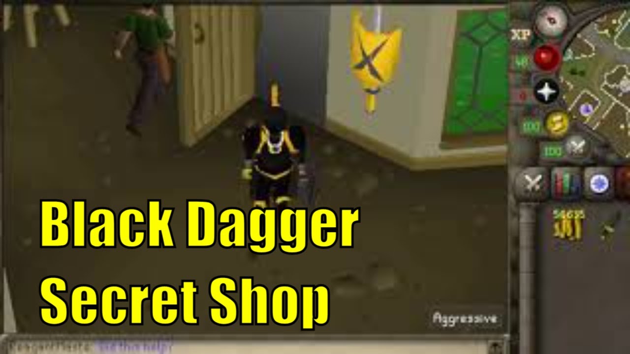 Where to Buy a Black Dagger in OSRS Shop location - YouTube