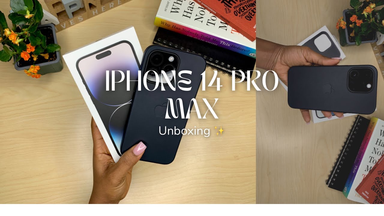 Iphone 14 pro max[1TB] Space Black aesthetic unboxing | setup + Magsafe ...