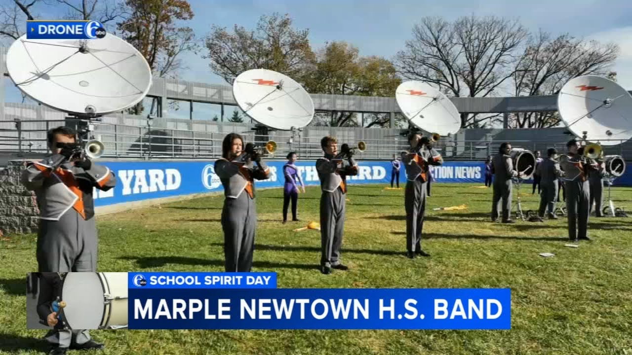 School Spirit Day with Marple Newtown High School Band - YouTube