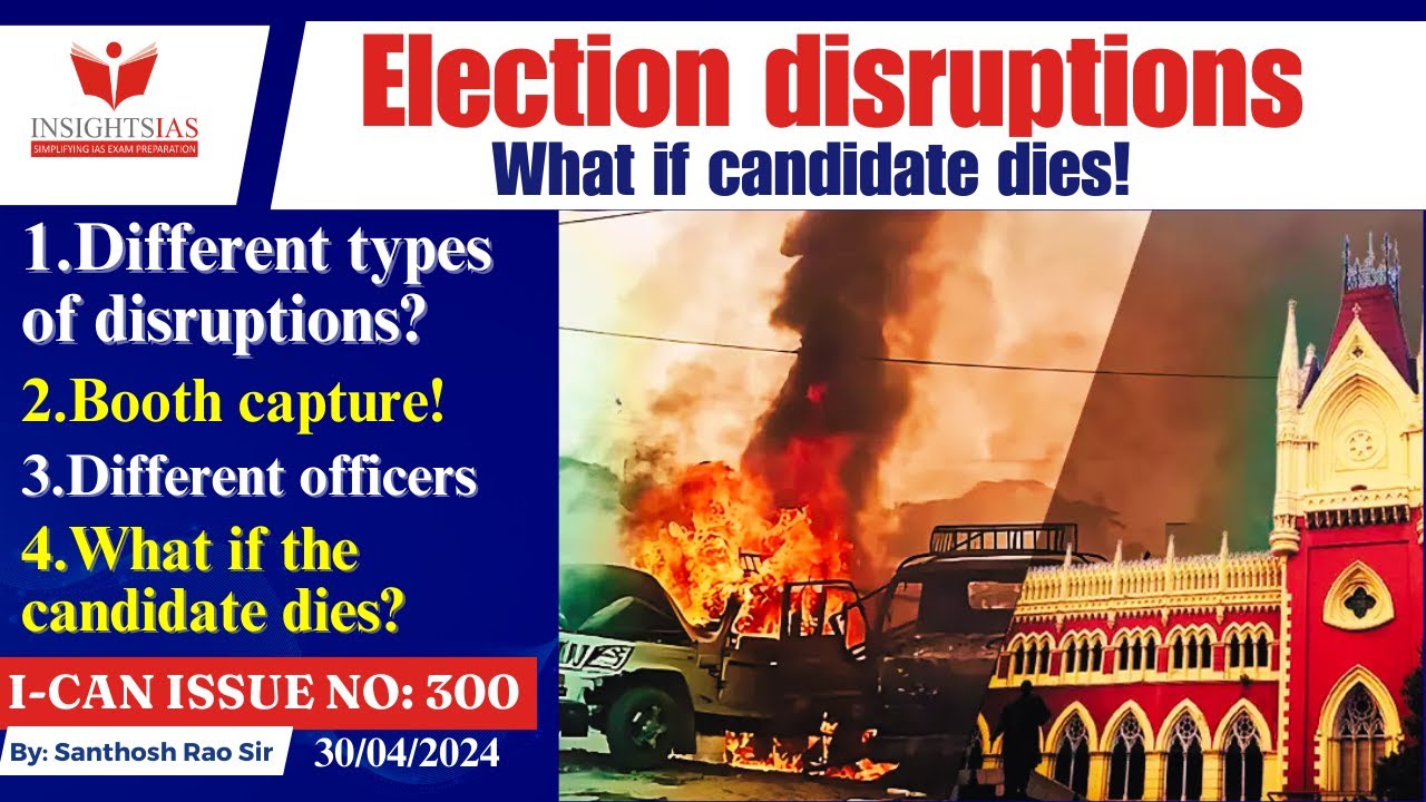 Elections disruptions Sections 58(2) and 58A(2) of RPA 1951 #upsc2024 # ...