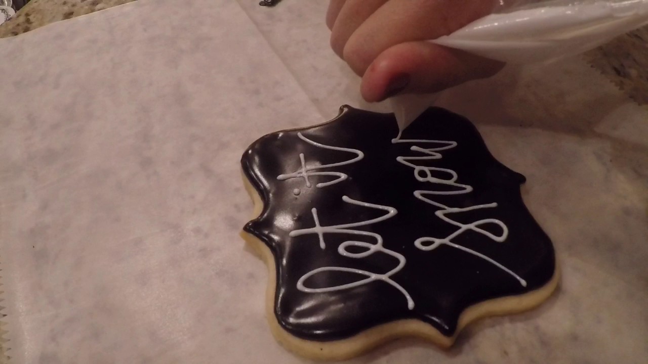 Christmas Cookie Calligraphy! - YouTube