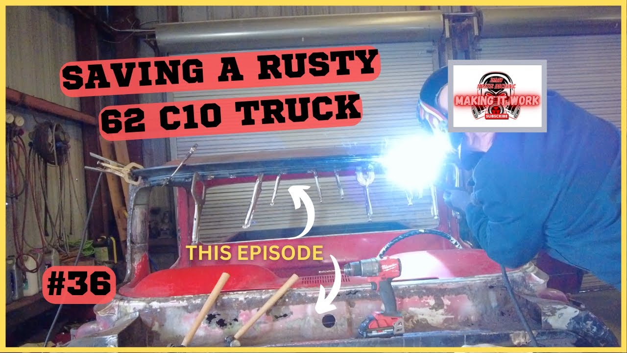 SAVING A RUSTY 62 C10 PICK UP TRUCK, project 36, HEADER AND COWL PANEL ...
