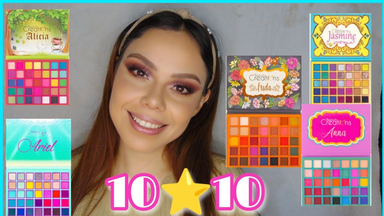 CALIFICANDO MIS PALETAS DE BEAUTY CREATIONS | Coraline Cardoza - YouTube