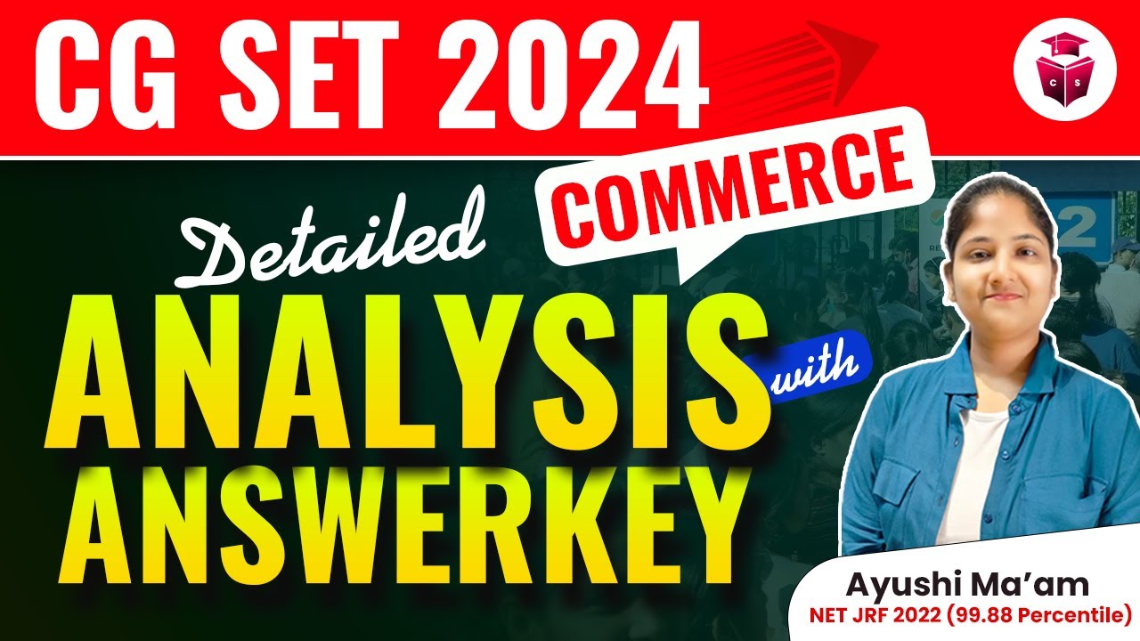 CG SET 2024 Answer Key | CG SET Commerce Paper Solution with Answer Key | Ayushi Mam - YouTube
