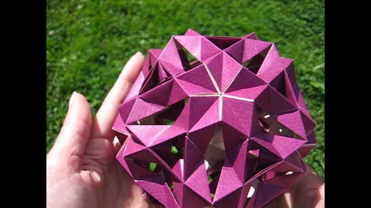 Origami Money-Box Kusudama - YouTube