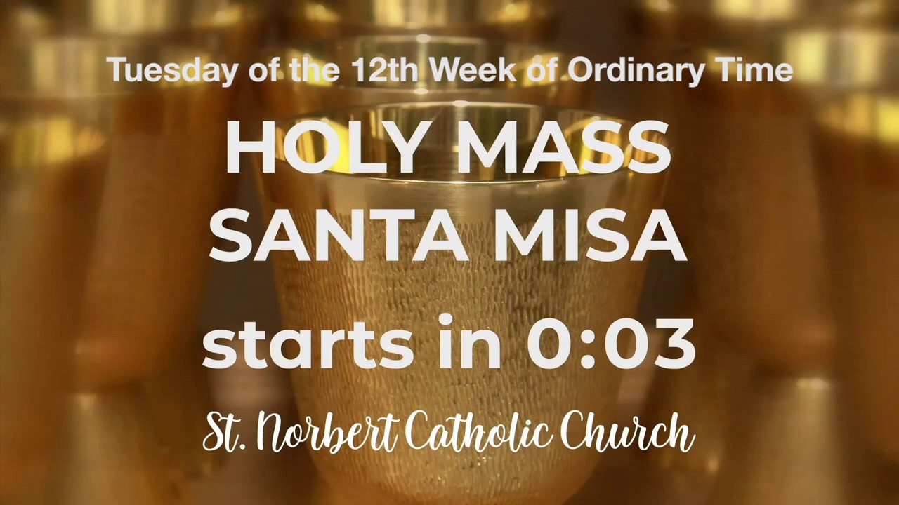 Tuesday 12th Week of Ordinary Time English - YouTube