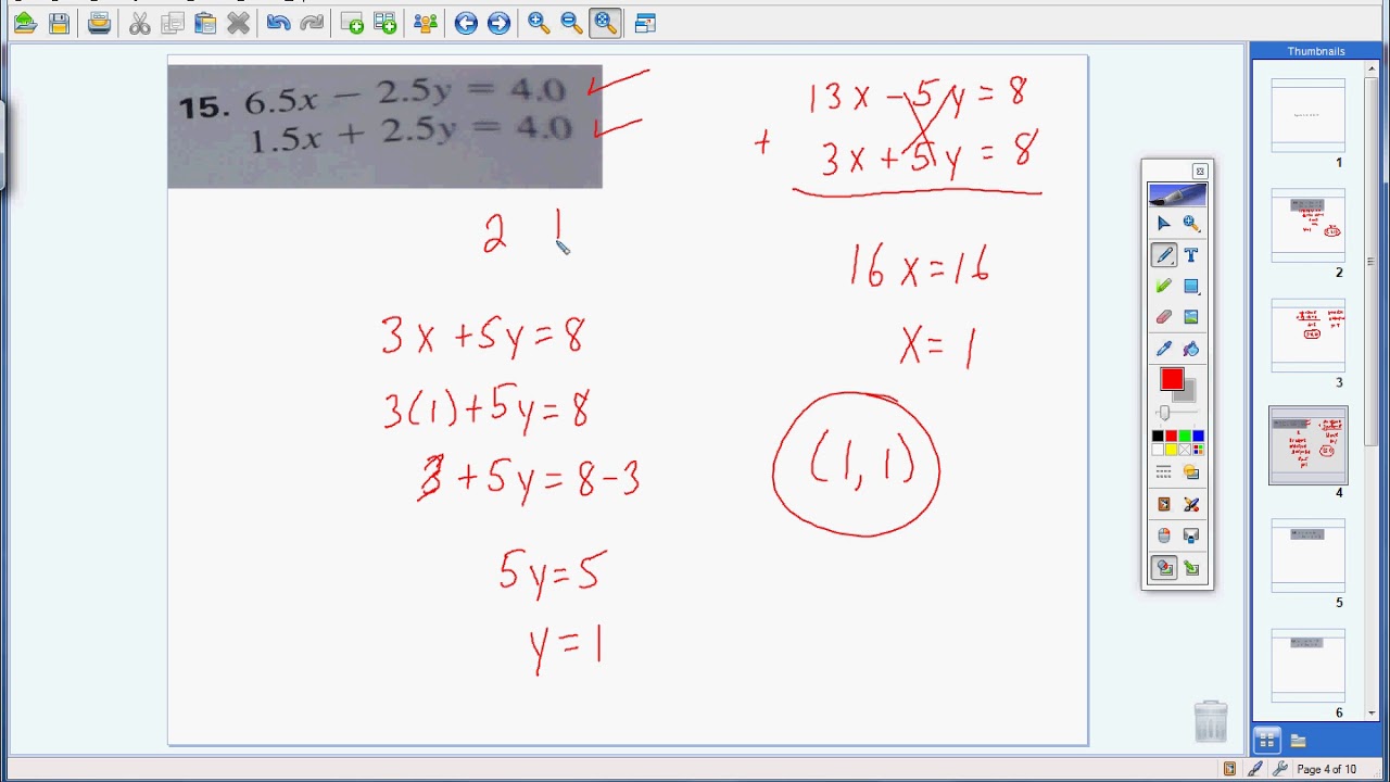 Algebra 1 Lesson 7.3 Homework - YouTube