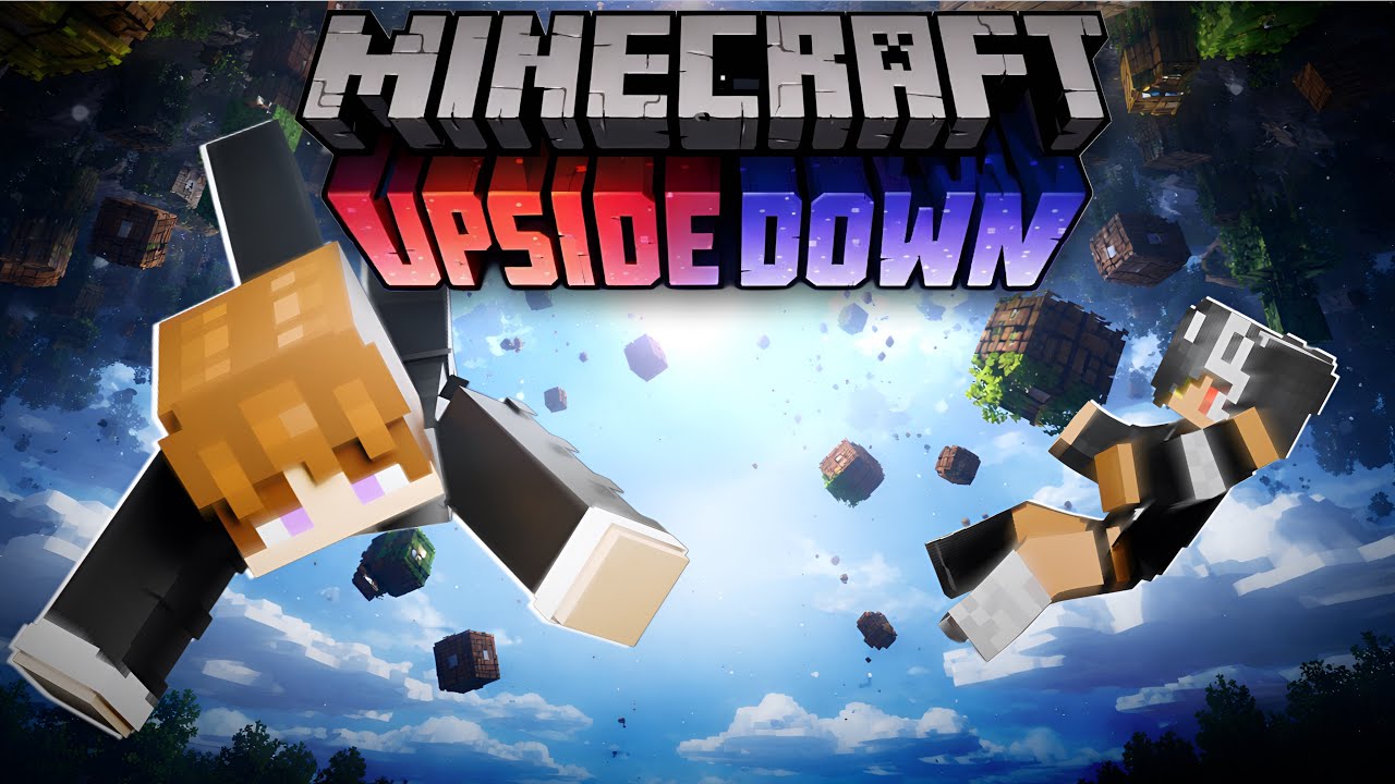 WE’RE STUCK IN THE UPSIDEDOWN IN MINECRAFT!?! [Dragora : Ep 1] - YouTube