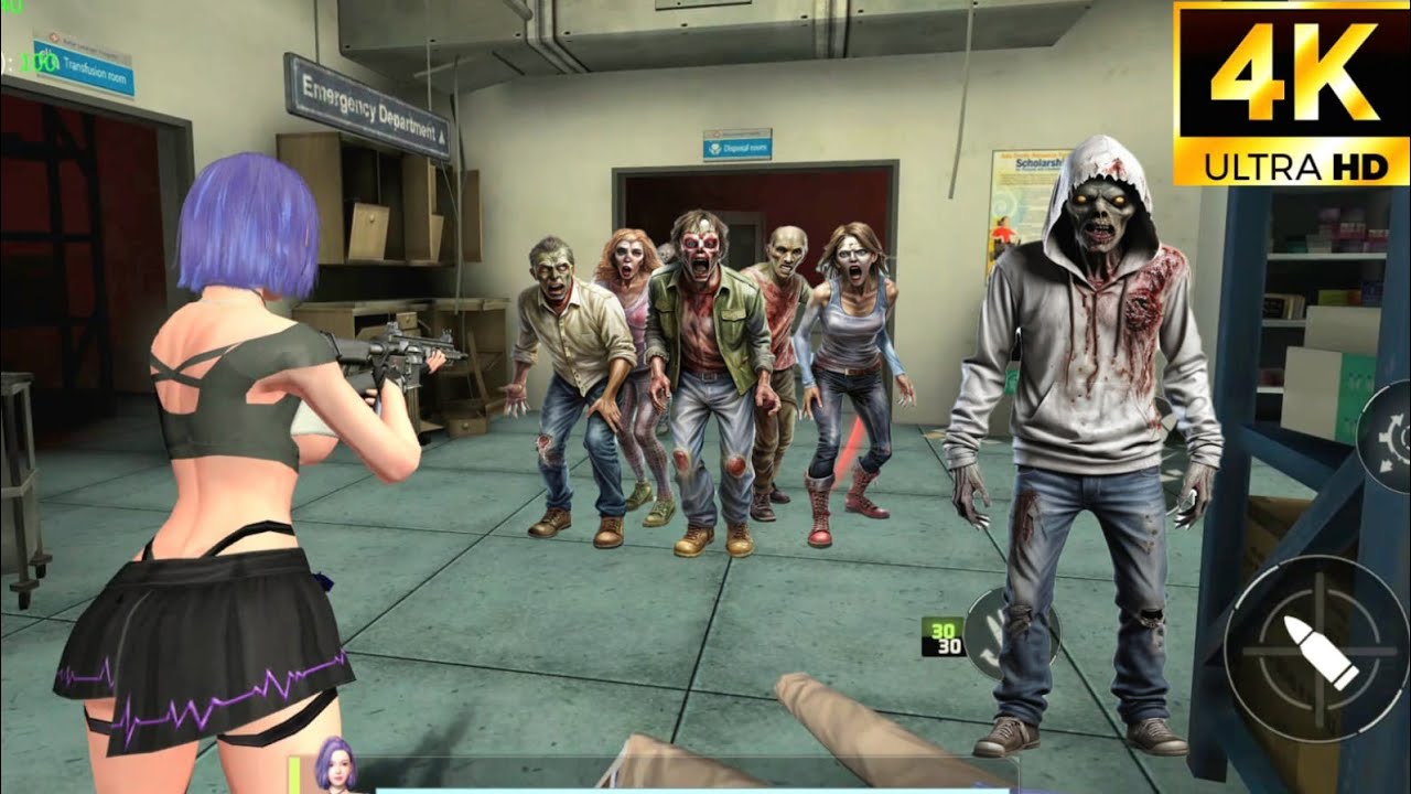 Super Girl vs Monster Zombies || Zombie Survival || Zombie game (Part ...