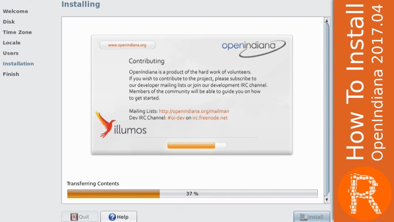 How To Install Openindiana 201704 Youtube
