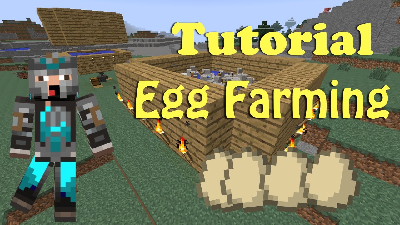 How to Build a Quick Egg Farm - Minecraft Tutorial 2014 - 1.7.10 - YouTube