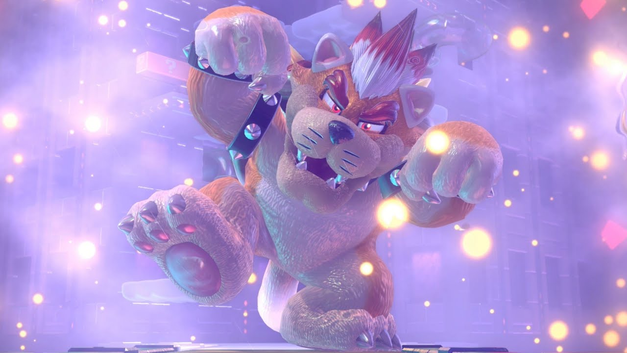 Super Mario 3D World - Final Boss & Ending/Credits [Meowser] - YouTube