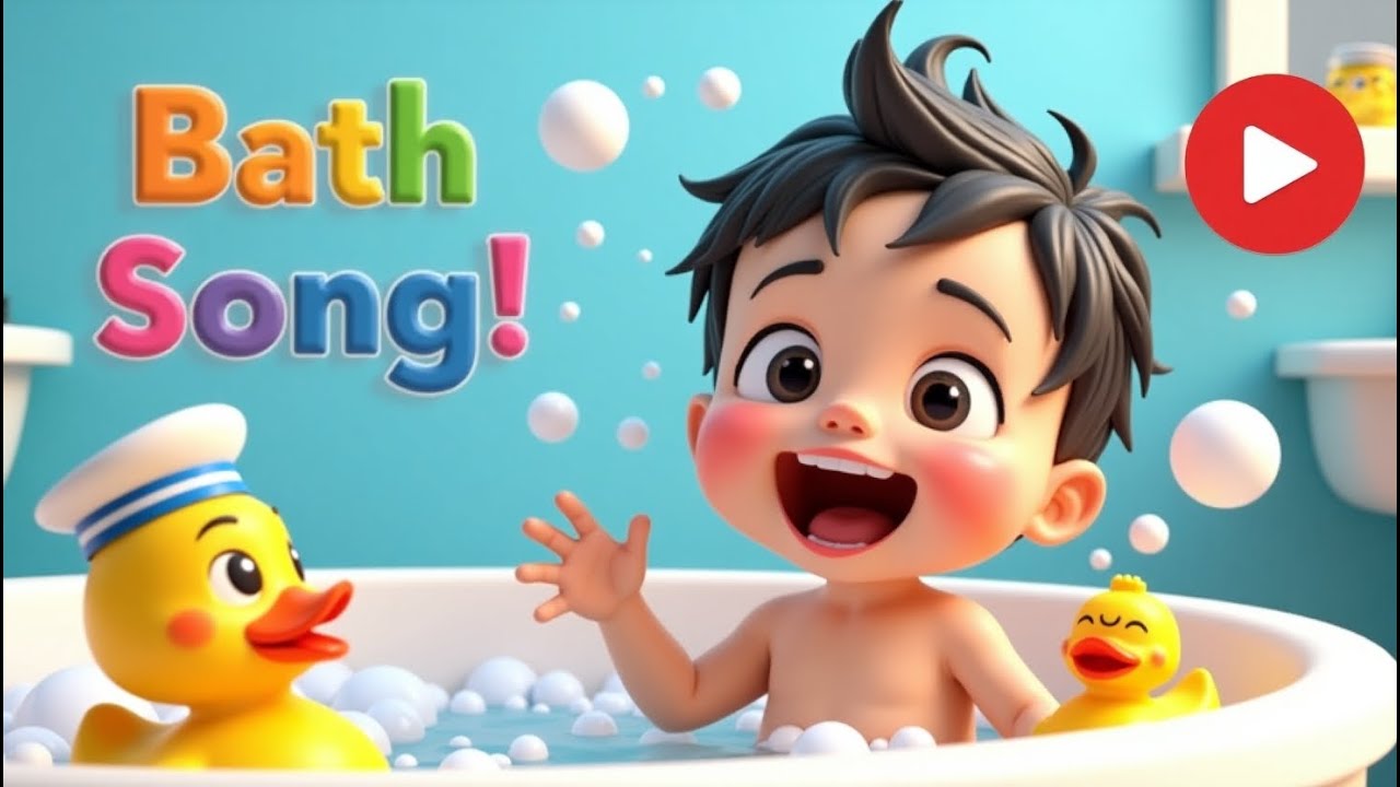 🚿 Bath Song | Splish Splash Fun Time! | Nursery Rhymes & Kids Songs by ...