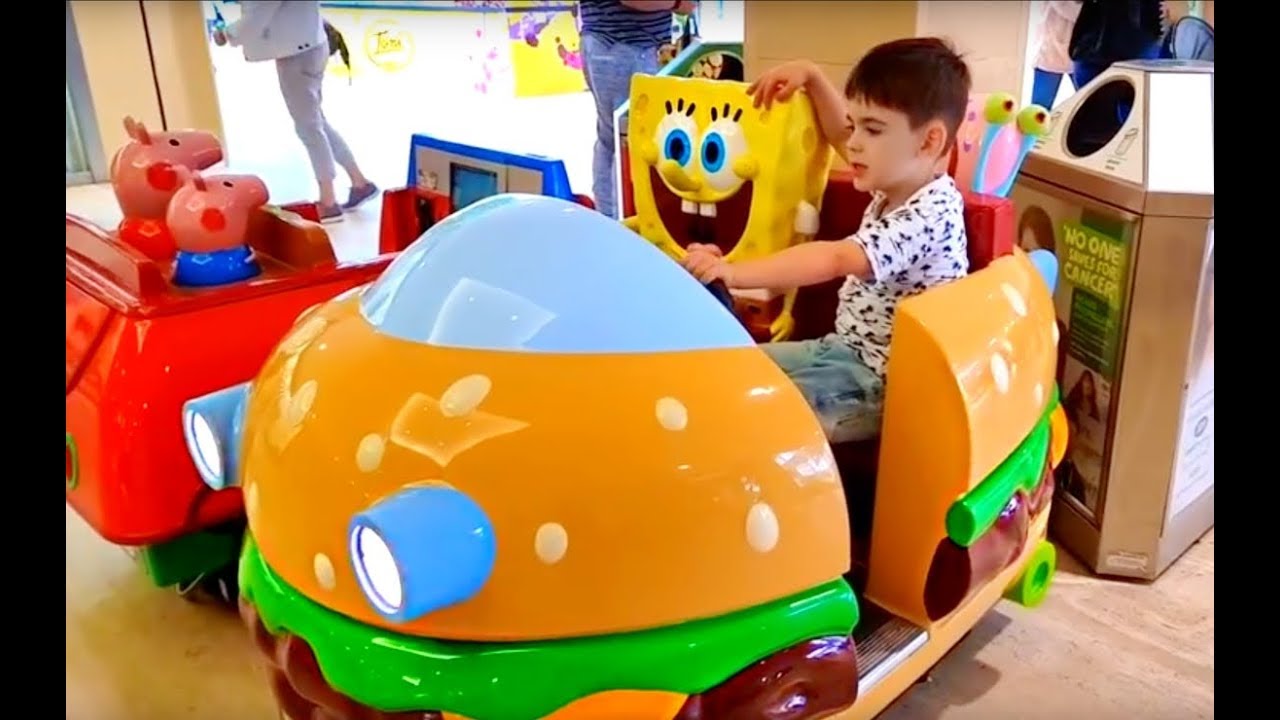 Little Boy Ride on Car Having Fun Playing - YouTube