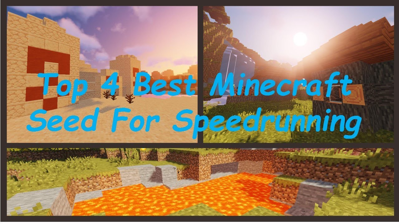 Top 4 Best Minecraft Seed For Speedrunning | Tutorial Therapy - YouTube