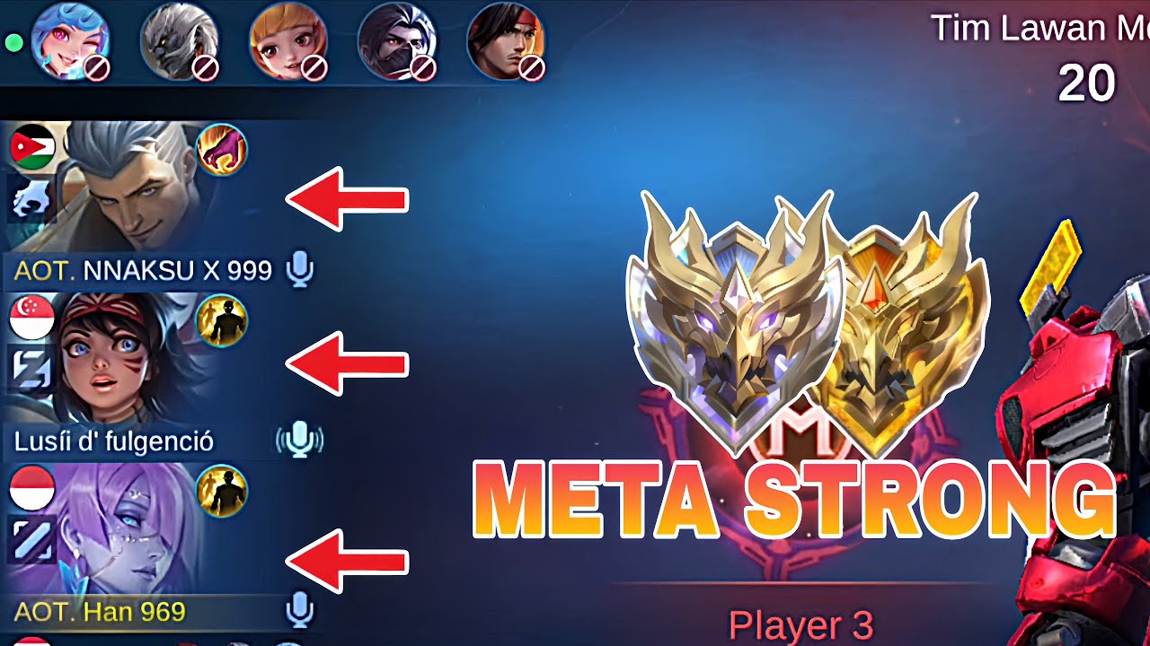 GAMEPLAY HIGH RANK MITIK GLORY-IMORTAL PAKAI META STRONG NOVARIA ...