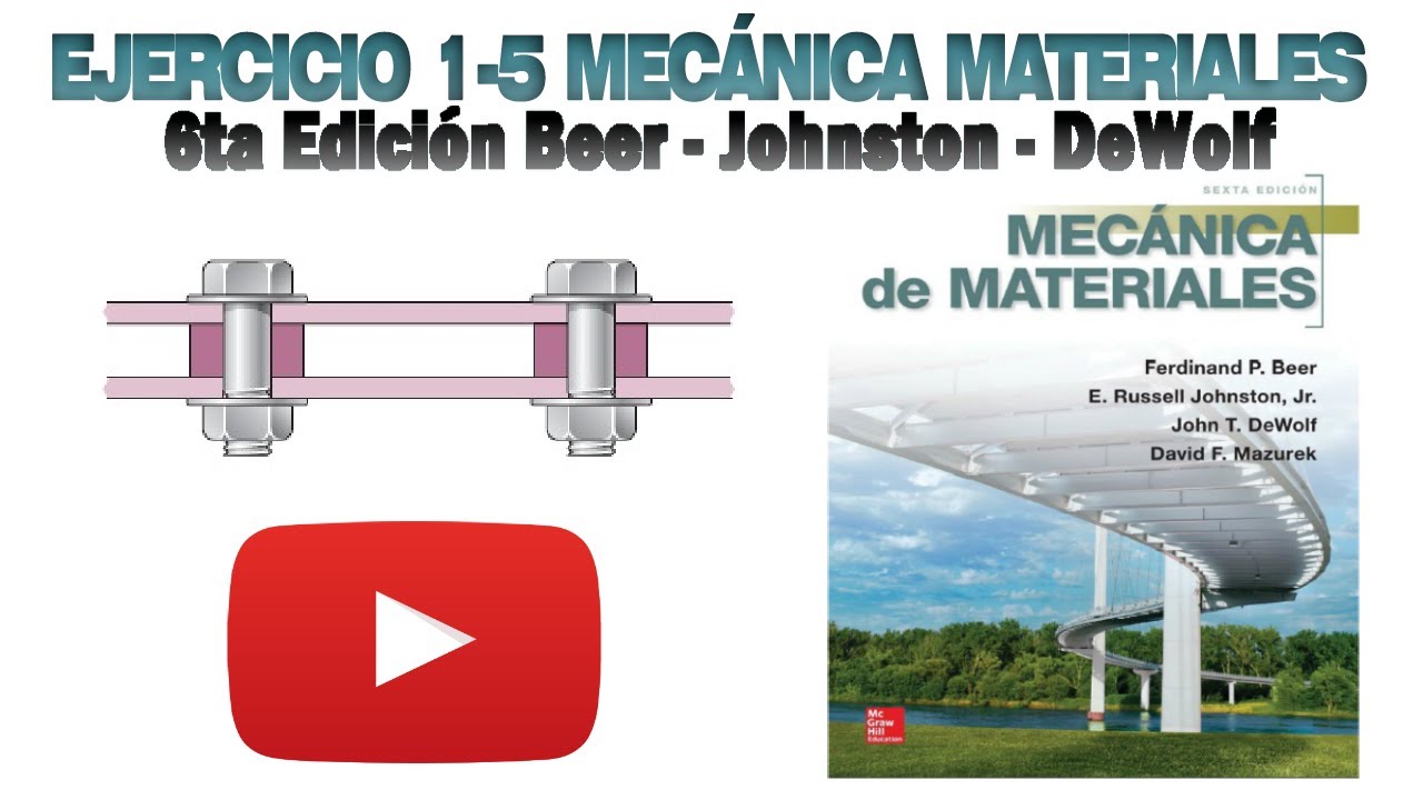 Problema 1-5 Esfuerzo - Mecánica de Materiales Beer, Johnston 6ta ...
