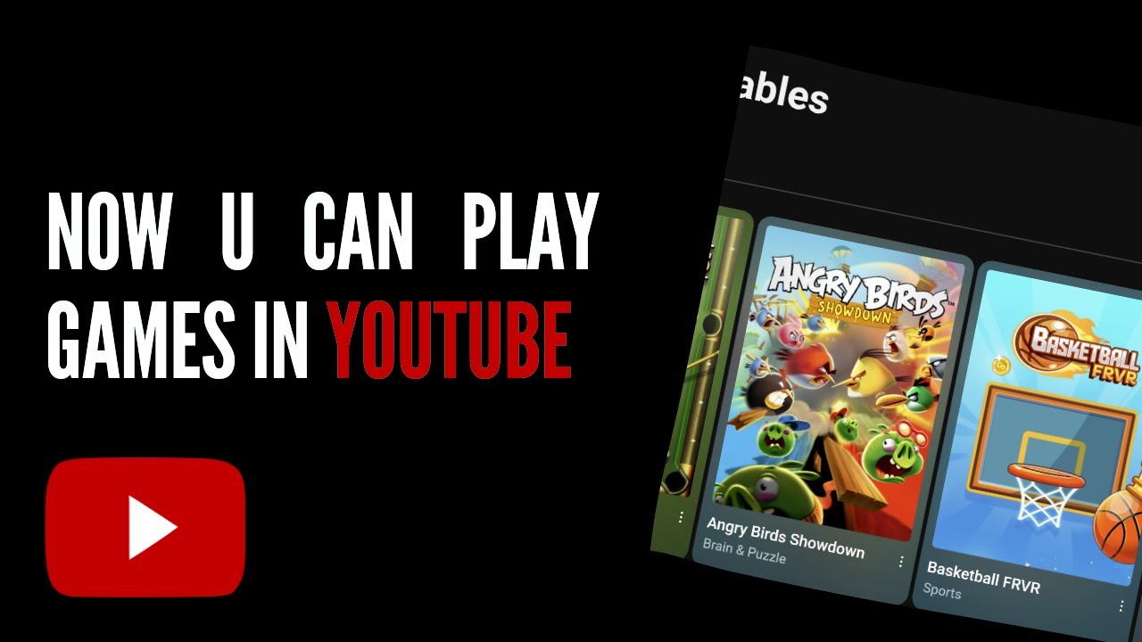 Now u can Play Games on YouTube - YouTube