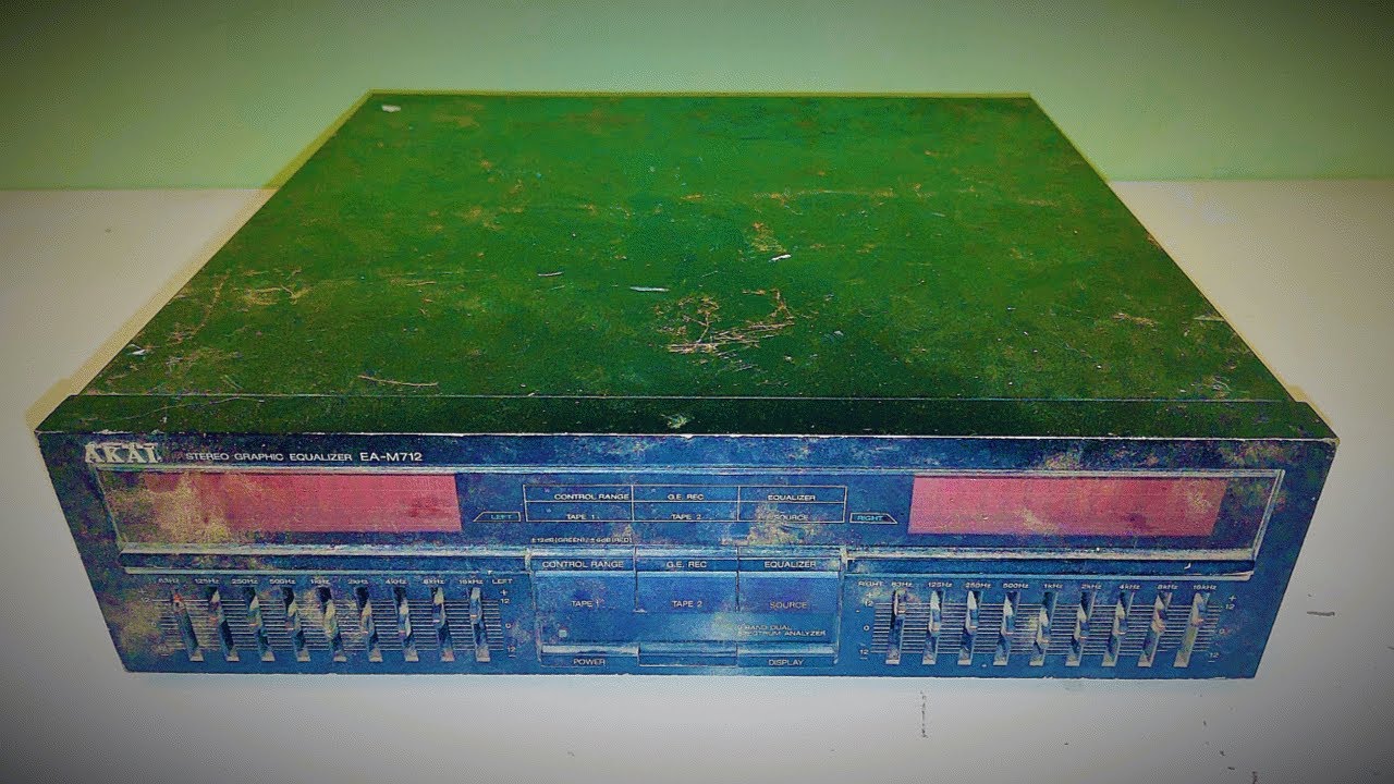 Restoration Vintage A K A I Stereo Amplifer EA-m712 equalizer Old ...