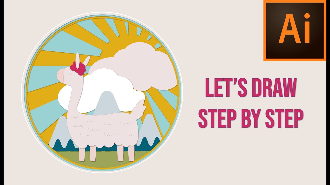 How to design a Paper Cutout in Adobe Illustrator | Ayellet miss - YouTube