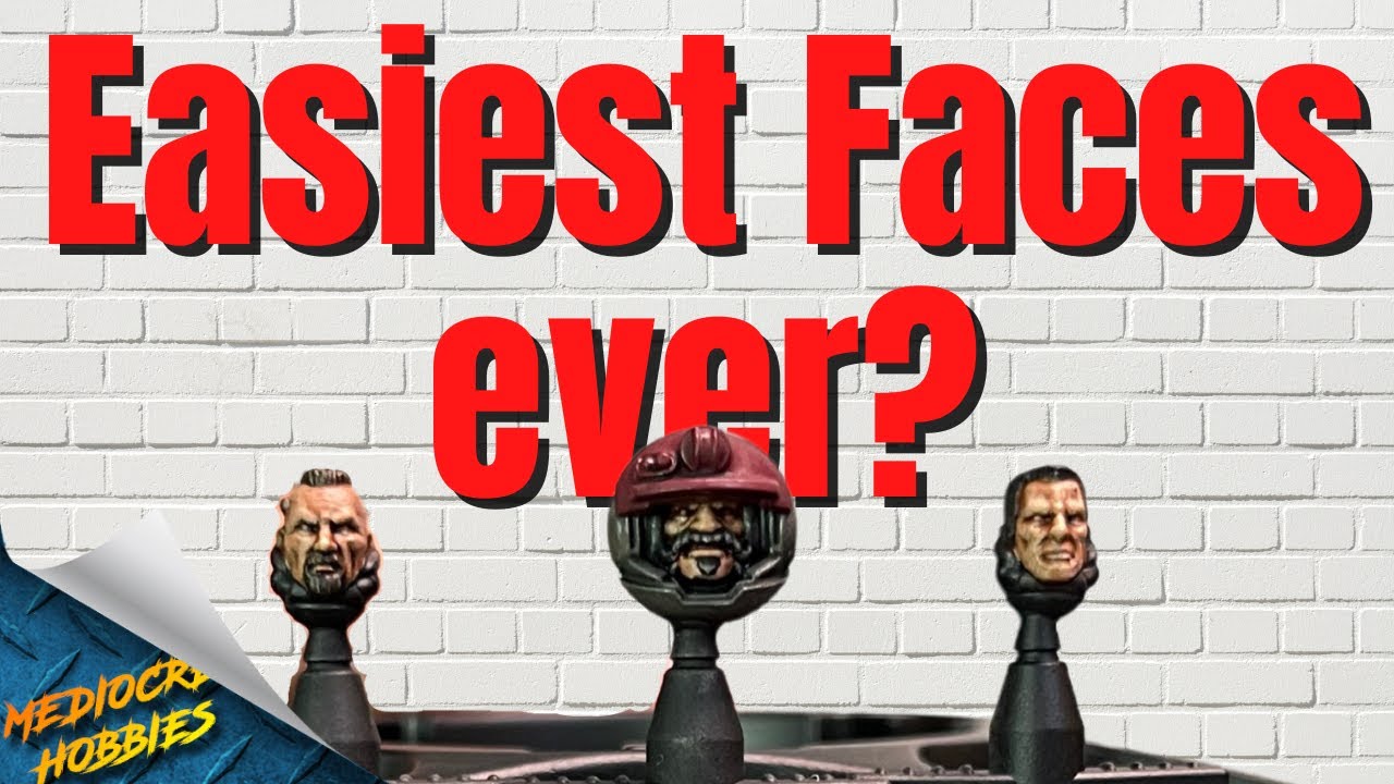 How to paint Space Marine faces in 4 steps = Super Simple and Quick ...