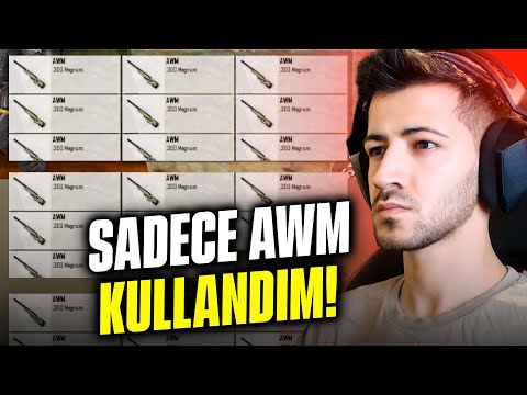 SADECE AWM İLE WİN ALMAK? pubg mobile