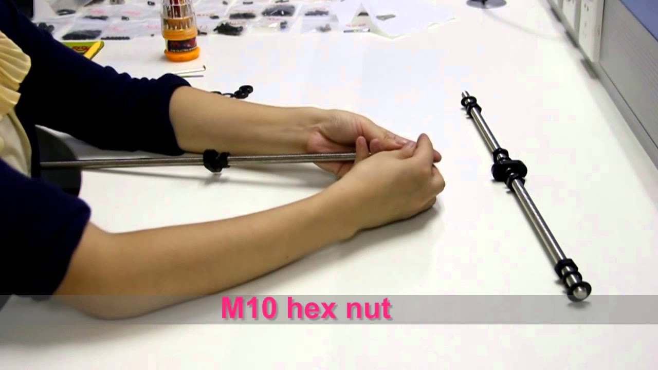 1.Assemble the threaded rods of Y axis - YouTube