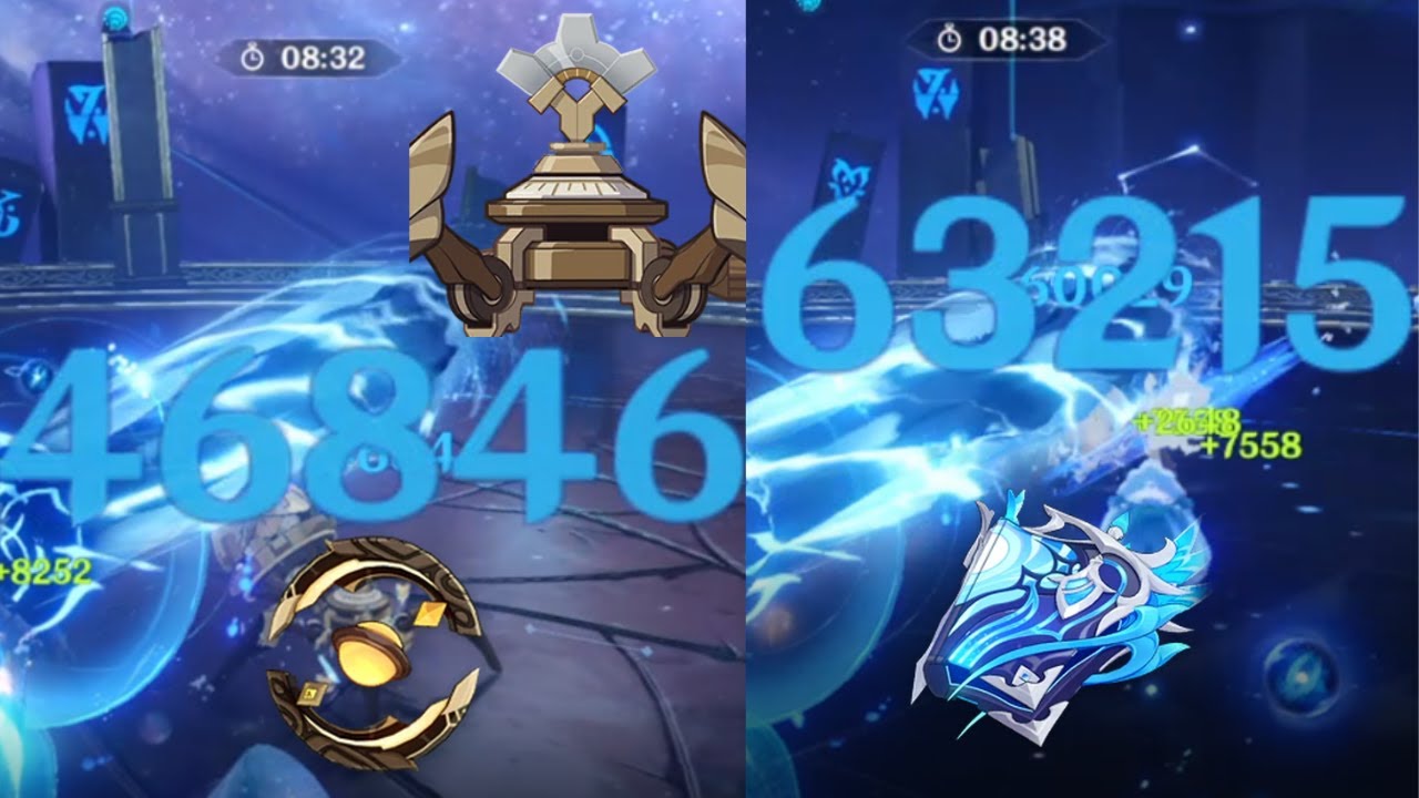 Neuvillette Damage Comparison R5 Prototype Amber - R1 Tome of Eternal ...