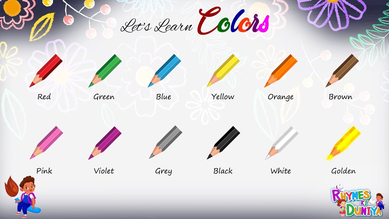 Color Names for Kids – Interactive Learning with Fun Animations! Best ...