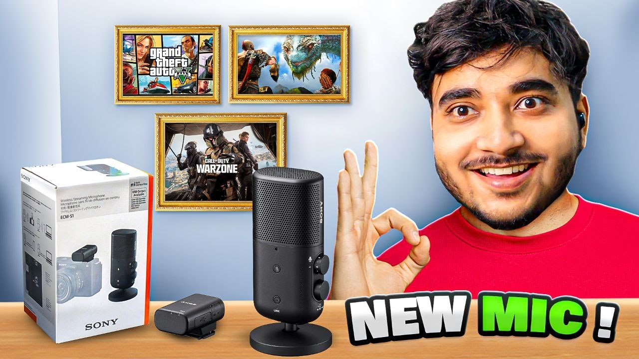 I Tried New Mic For Gaming 😍 SONY ECM-S1 Wireless Streaming Microphone ...