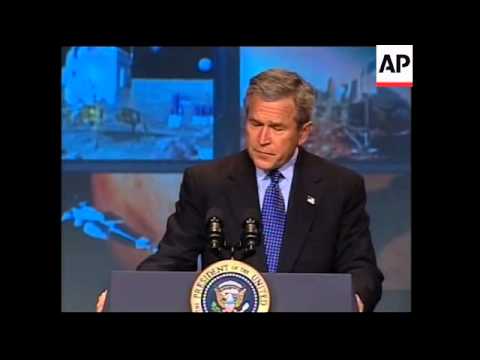 President Bush announces new space initiative - YouTube