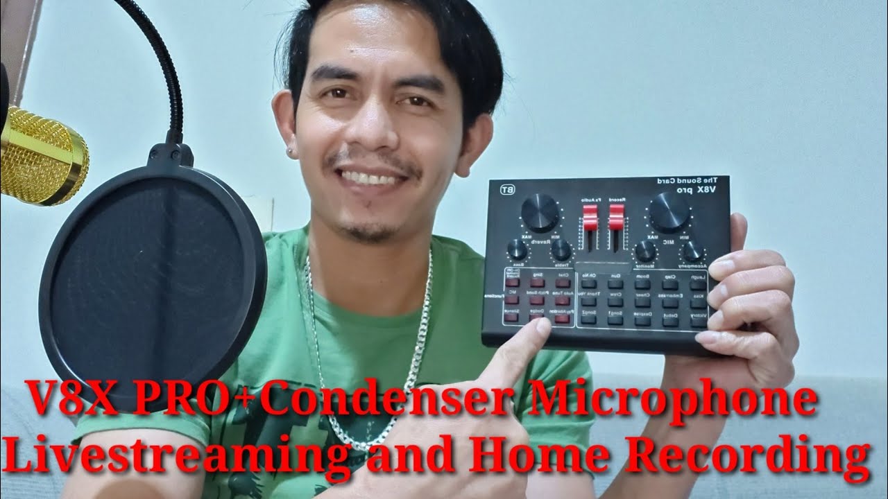 HOW TO USE V8X PRO for Livestreaming and Home Recording - YouTube