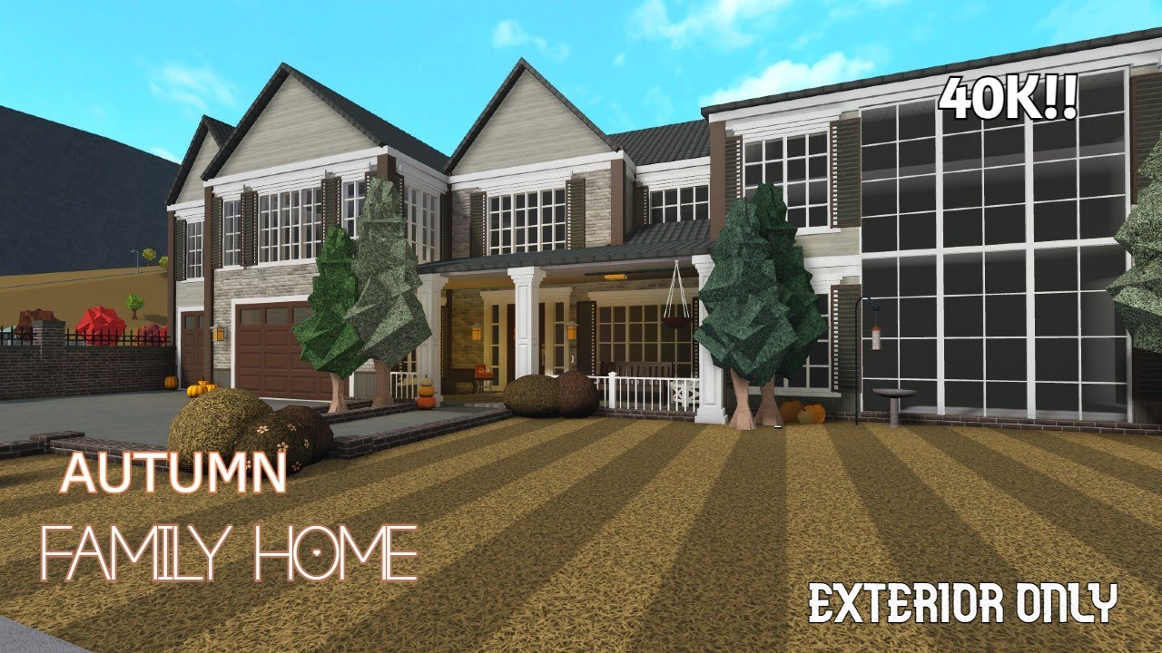 BLOXBURG AUTUMN FAMILY HOUSE | BLOXBURG BUILD | PART 1 - YouTube