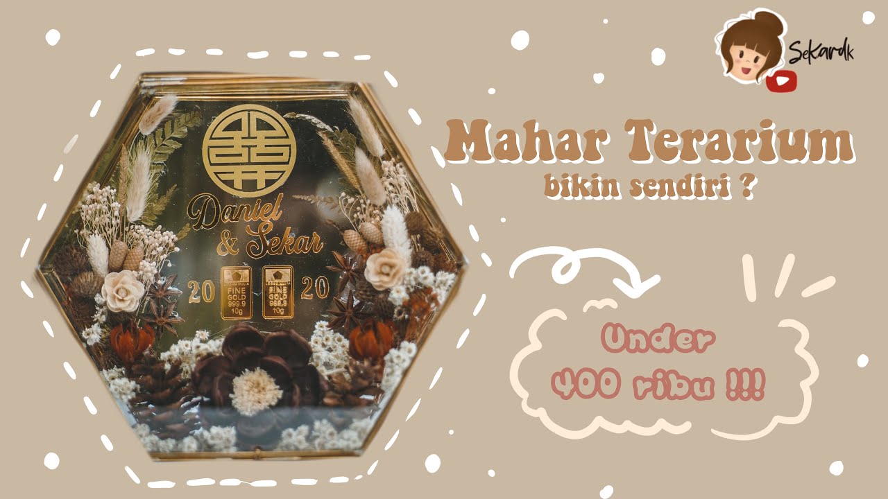 Tutorial DIY Mahar Rustic dari Terarium Kaca Viral | Under 400ribu ...