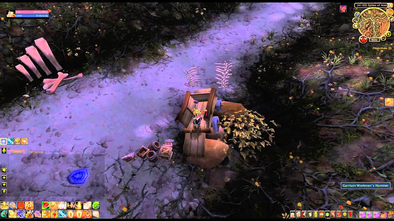 Where is Garrison Workman's Hammer Treasure in Spires of Arak WoD - YouTube