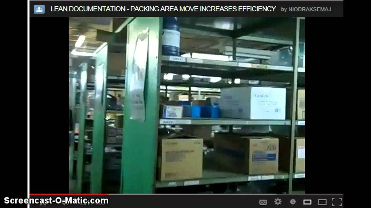 LEAN DOCUMENTATION - PACKING AREA MOVE INCREASES EFFICIENCY - YouTube