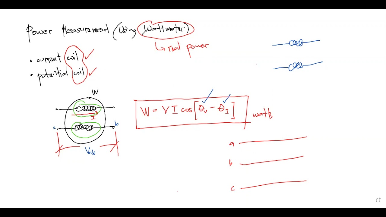 Power measurement in three phase system - YouTube
