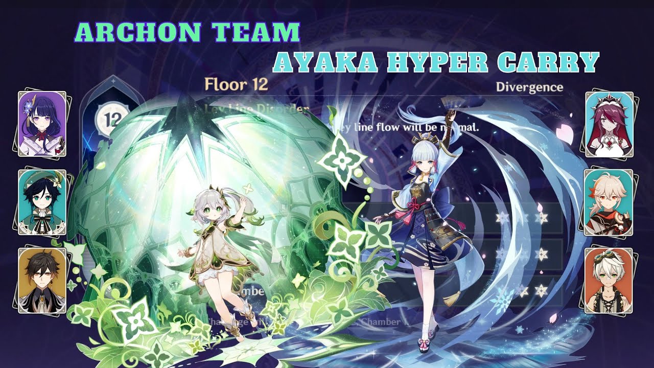Genshin Impact - Archon Team & Ayaka Hyper Carry | Spiral Abyss 3.1 ...