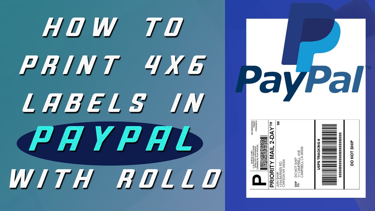 How to Setup Paypal to generate 4x6 labels 👌 - YouTube