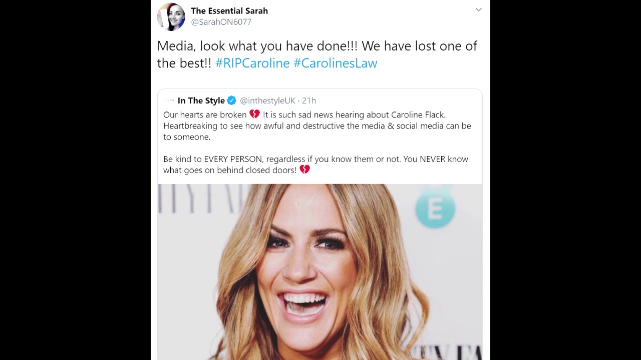 Twitter vs Caroline Flack and abusive relationships - YouTube