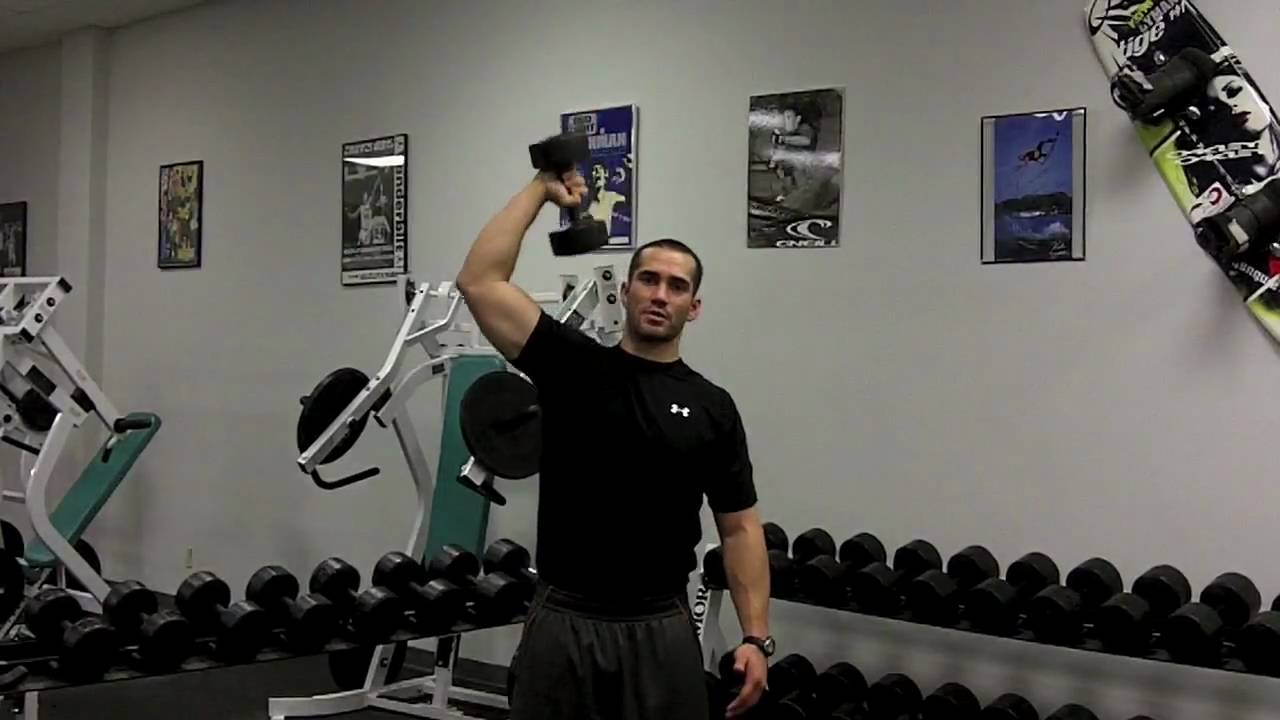 One Armed Overhead Dumbbell Triceps Extension One Armed Overhead Dumbbell Triceps Extension