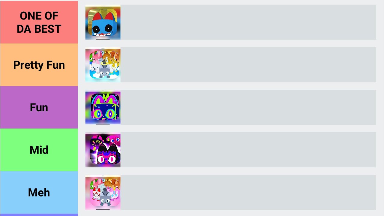 Pet simulator 99 update tier list - YouTube