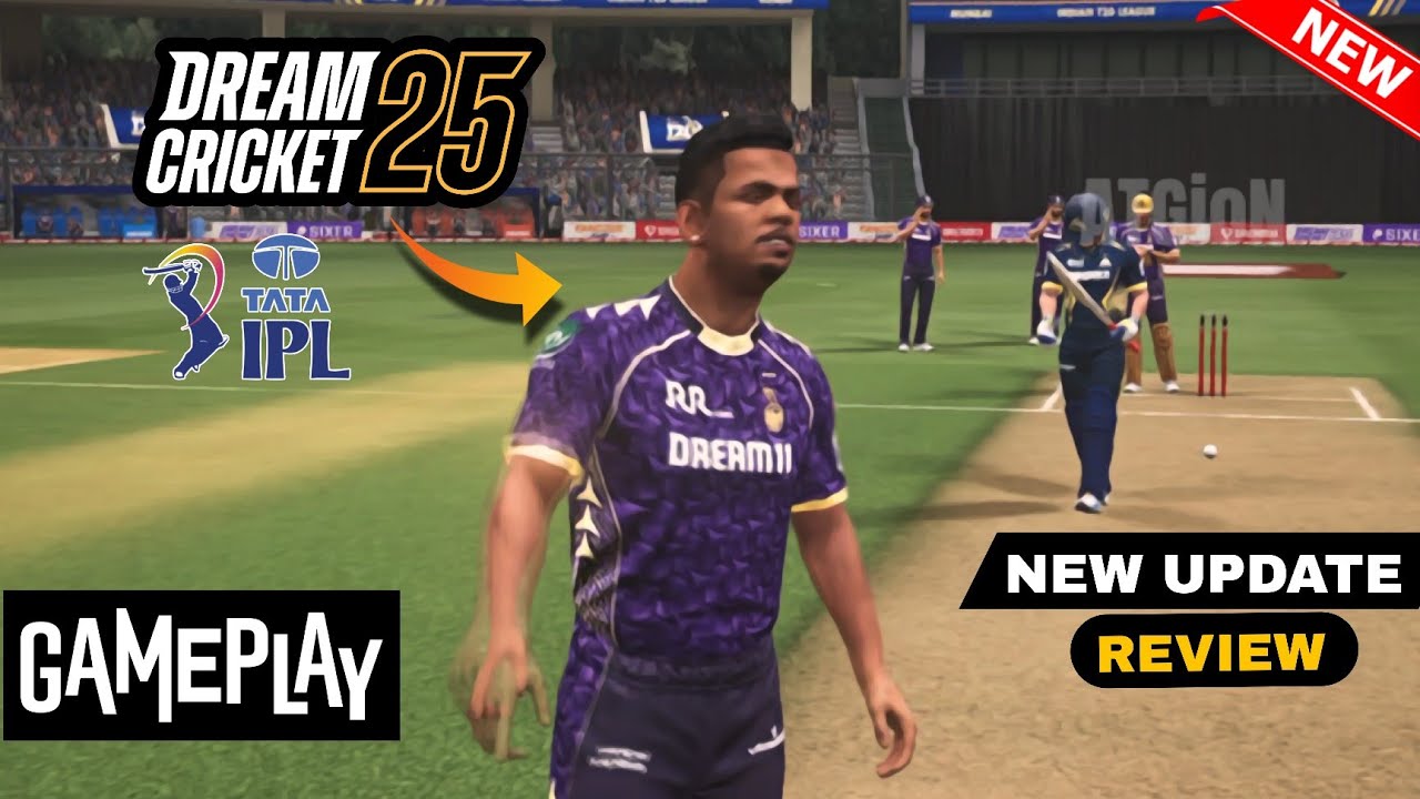 Dream Cricket 25 IPL Update Released! | GT vs KKR Official Teams ...