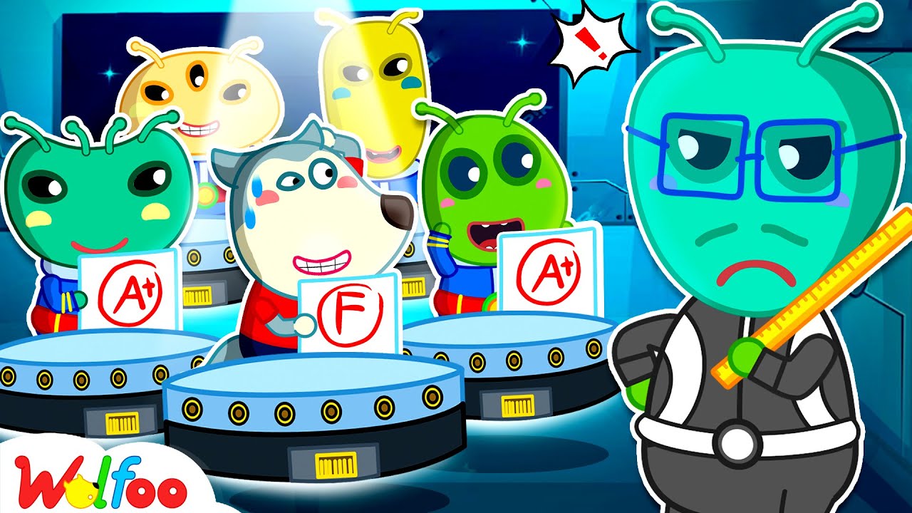 Wolfoo Regrets Joining Alien School 👽 First Day of School 📚| Wolfoo New ...