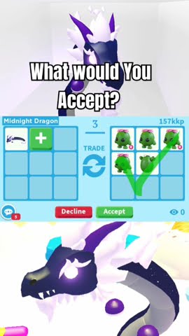 What People Trade for "Midnight Dragon" in Adopt ME! Pt#2 #roblox # ...