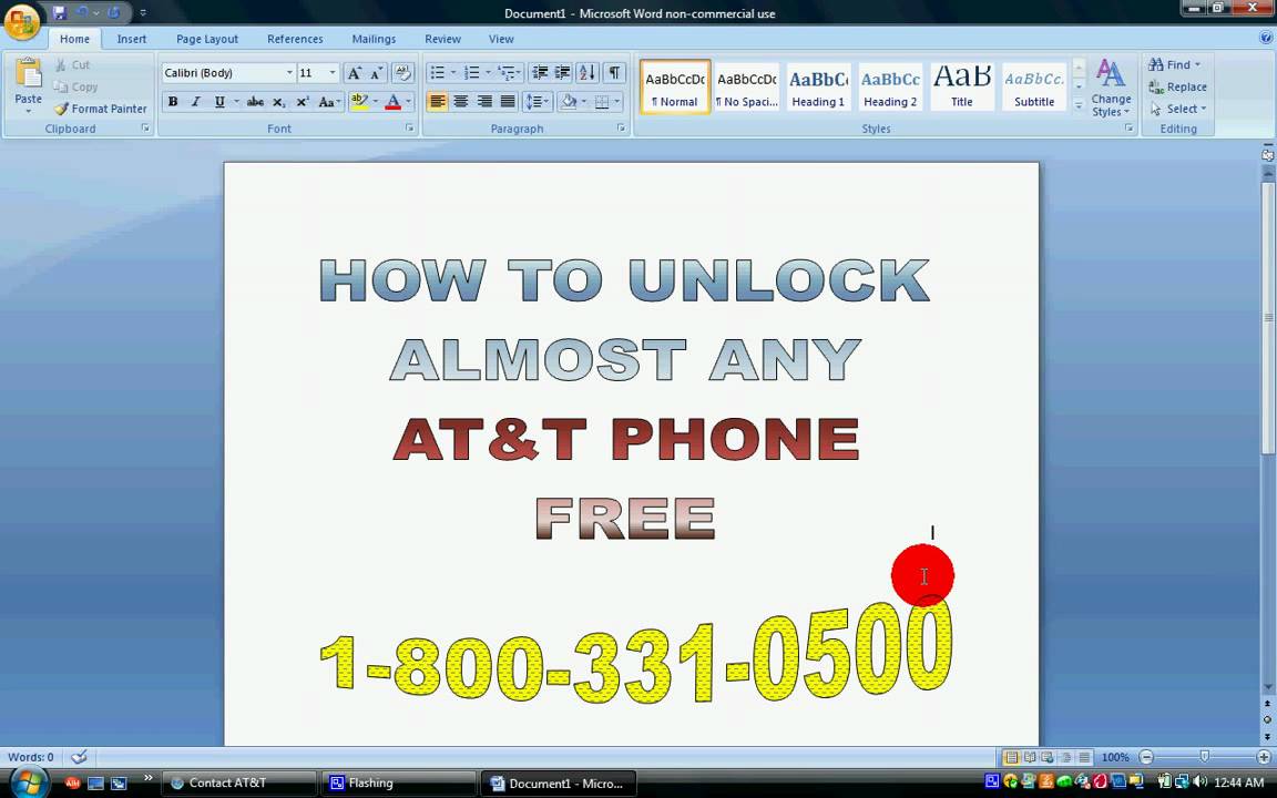 HOW TO UNLOCK ALMOST ANY AT&T PHONE FREE - YouTube